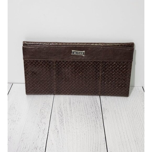 Miche | Bags | Miche Brown Faux Leather Snake Print Shell | Poshmark